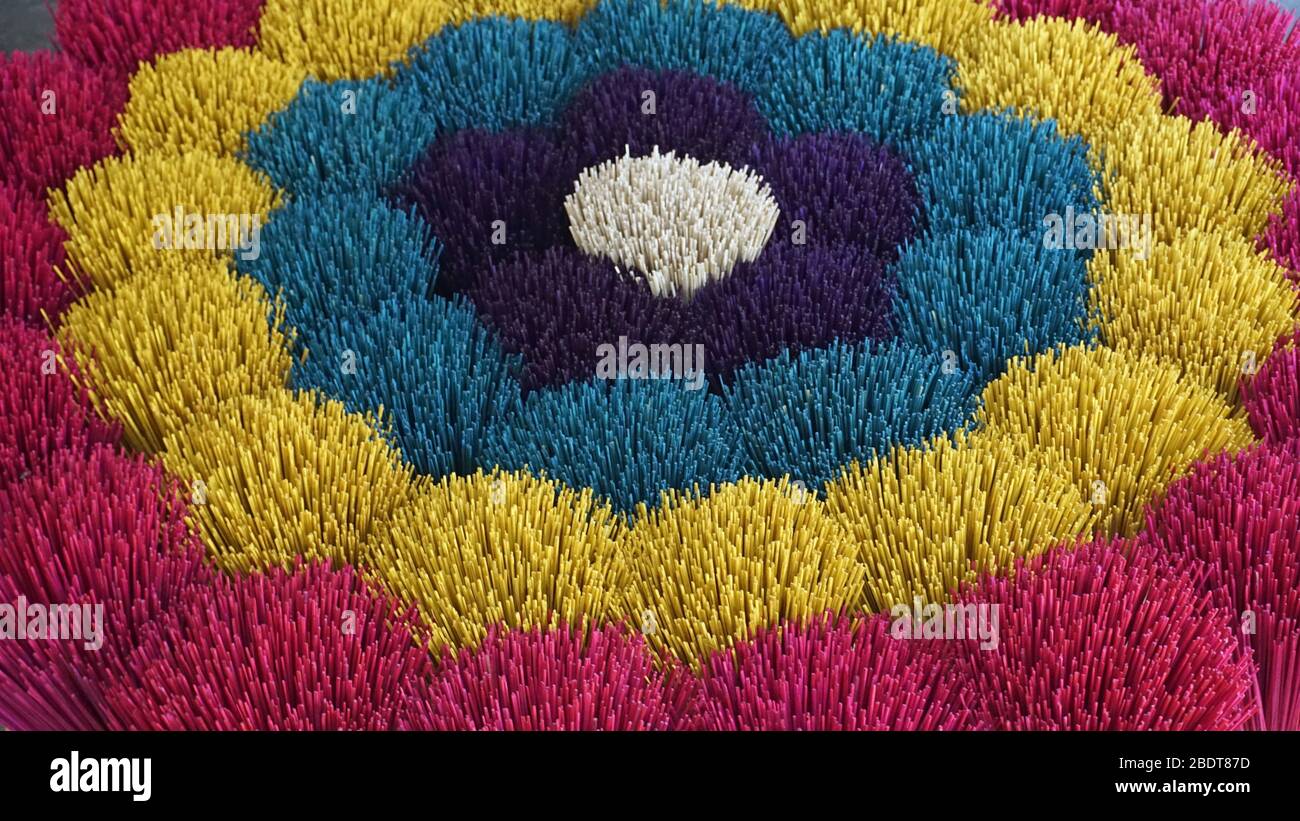 factory producing colorful incense sticks in vietnam Stock Photo - Alamy