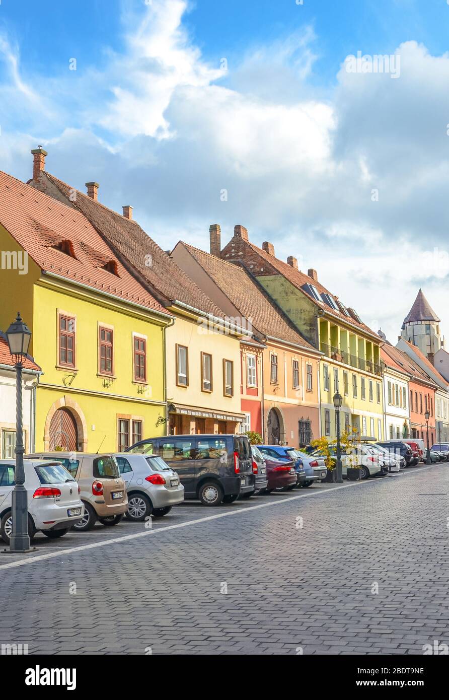 Budapest, Hungary - Nov 6, 2019: The beautiful historical buildings in ...