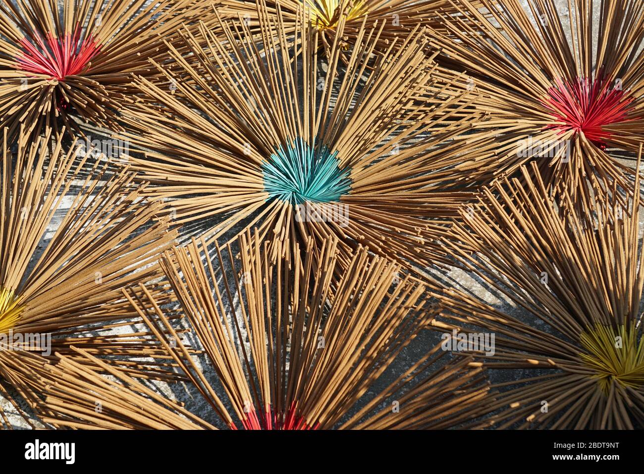 factory producing colorful incense sticks in vietnam Stock Photo - Alamy