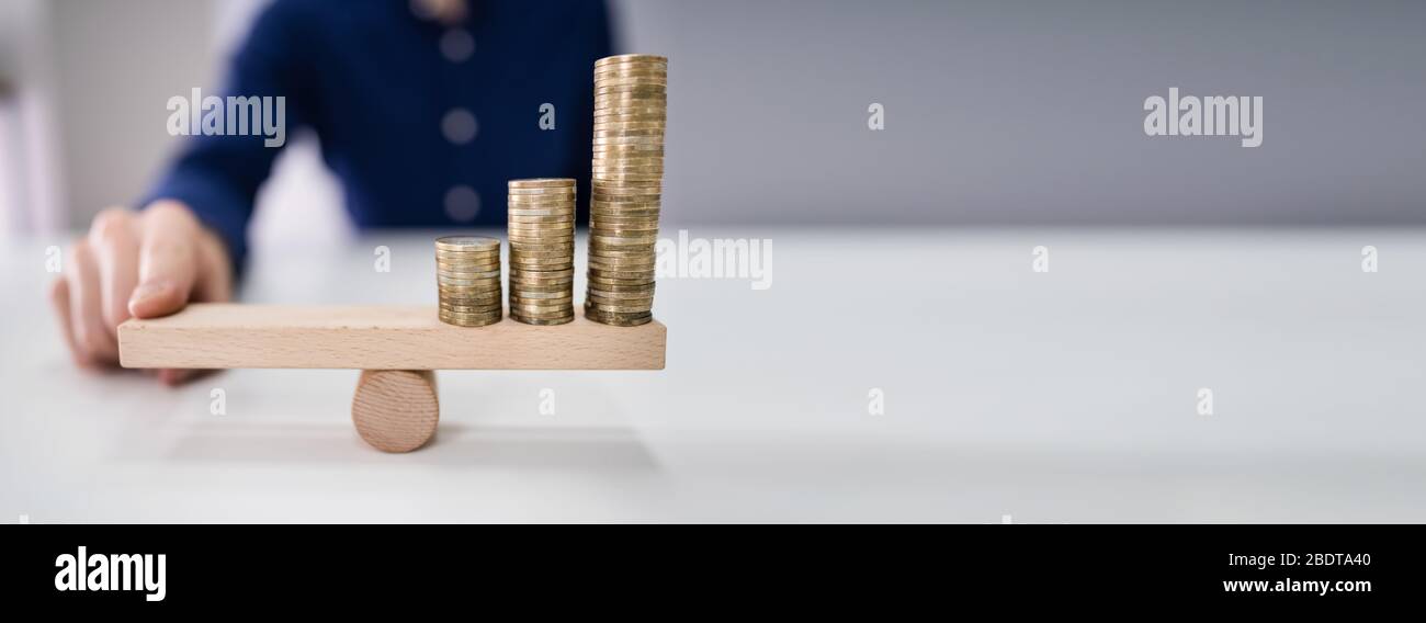 Financial Leverage And Wealth Balance During Inflation Stock Photo - Alamy