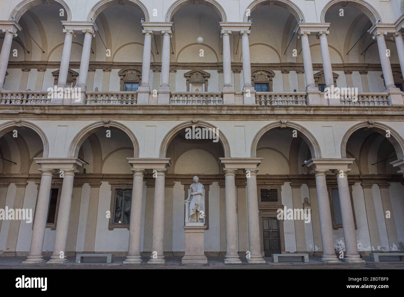 Italy, Milan, 13 February 2020, Brera Academy, interiors Stock Photo ...