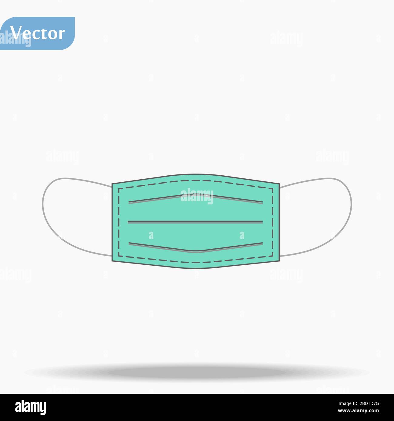 Mask icon line isolated on clean background. Mask icon concept drawing ...