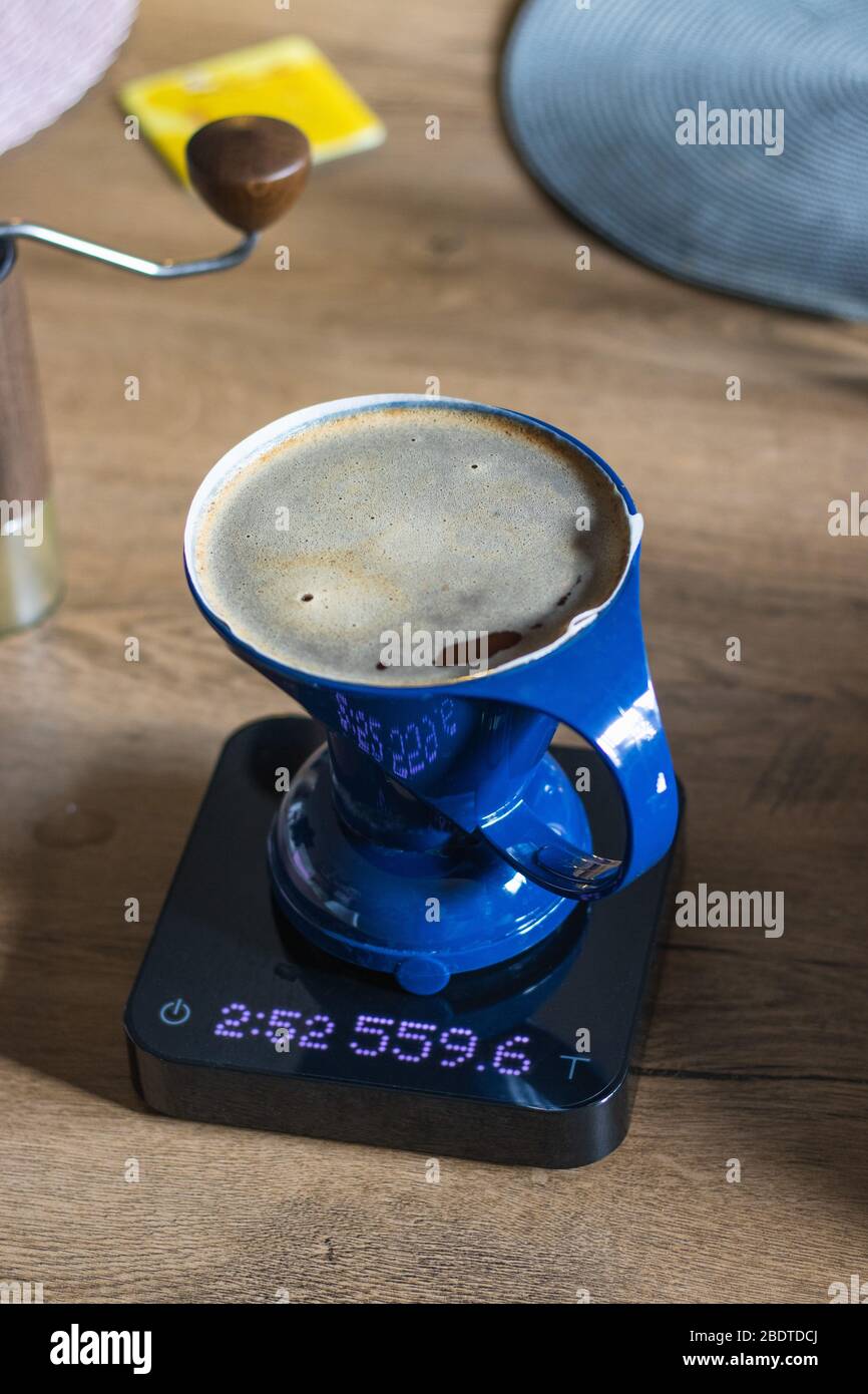 Alternative method of coffee brewing tools Stock Photo - Alamy