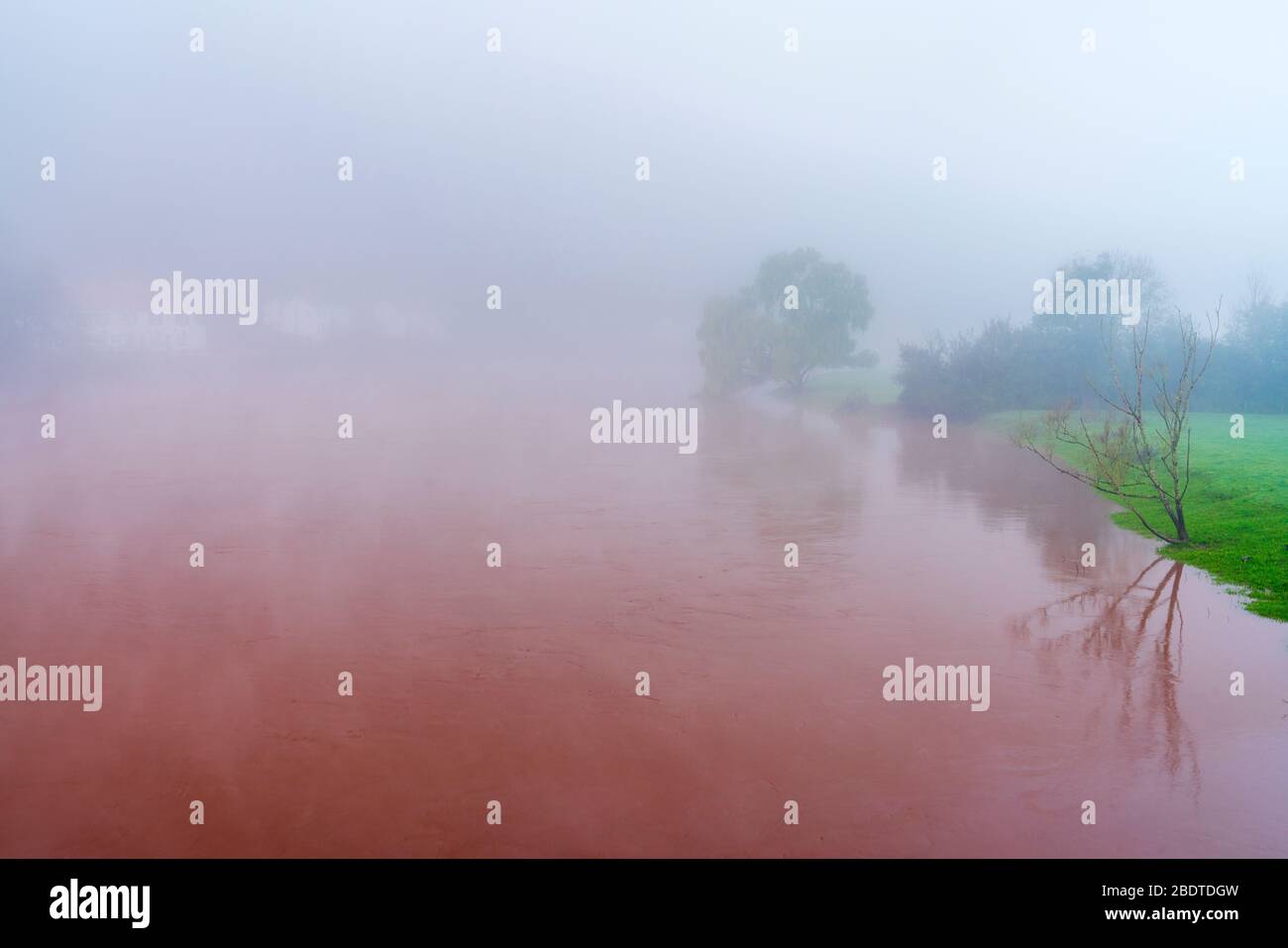 Misty Wye Valley, Wales, United Kingdom, Europe Stock Photo - Alamy
