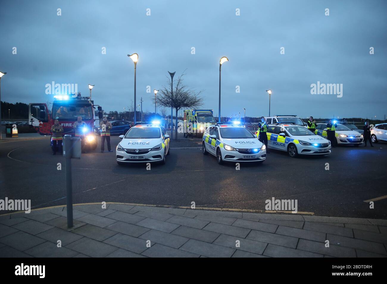 Fire workers outside hospital hi-res stock photography and images - Alamy