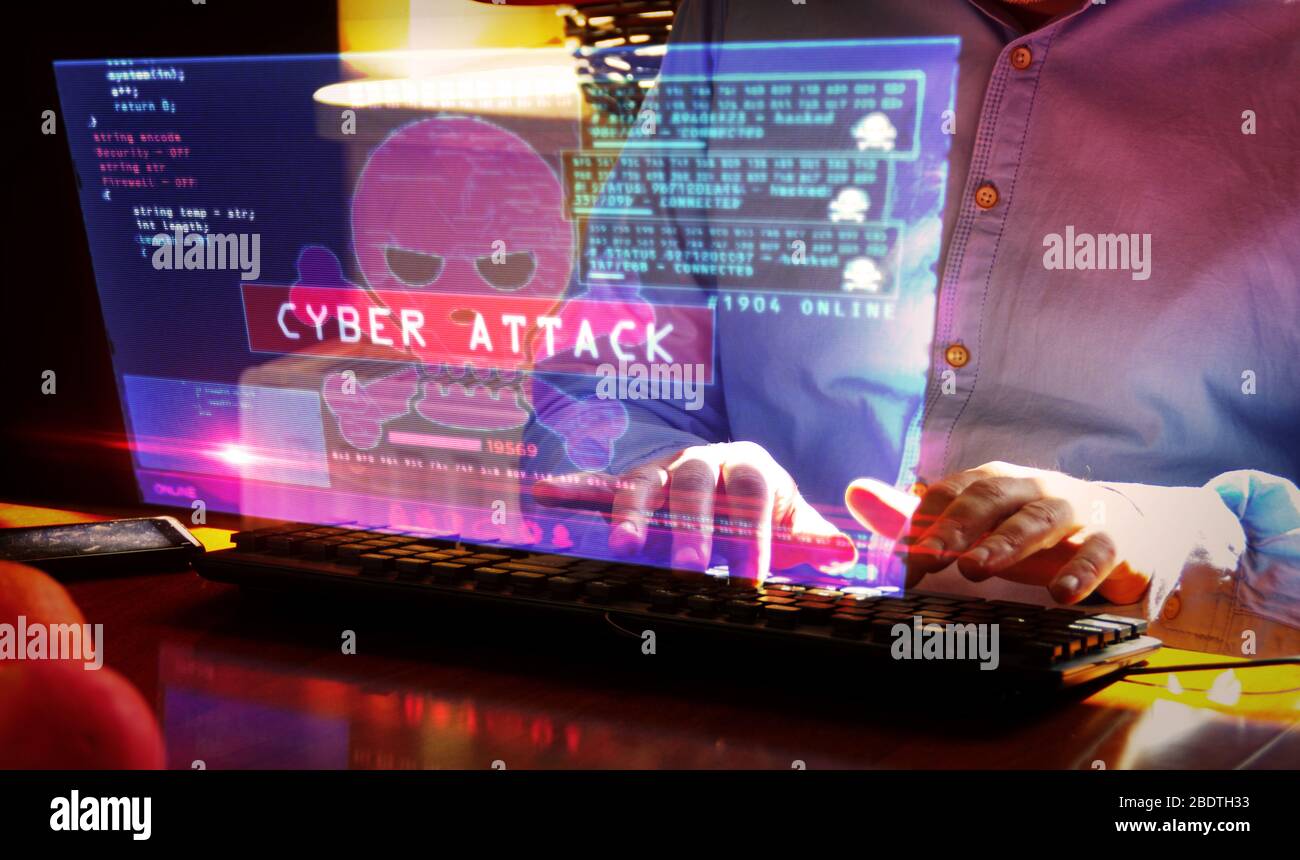 Internet hacker screen keyboard hi-res stock photography and images - Alamy