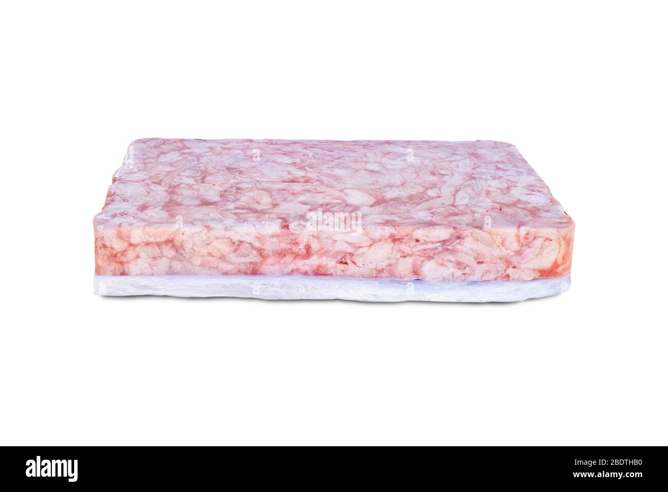 Raw frozen chicken skin Polyblock .Raw Chicken frozen polyblock. Raw ...