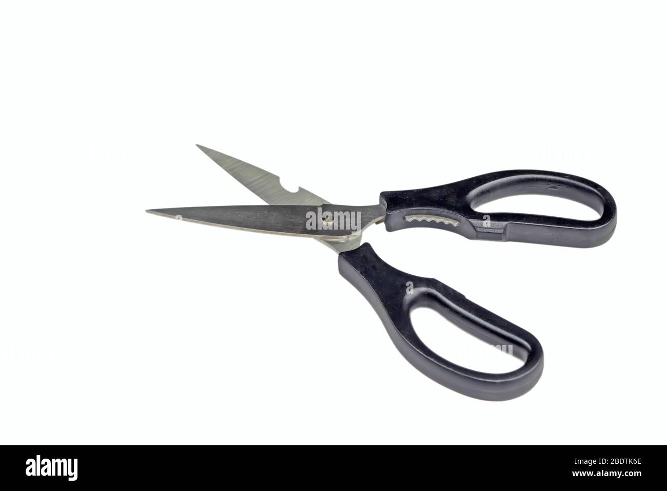 Cutting material scissors Cut Out Stock Images & Pictures - Alamy