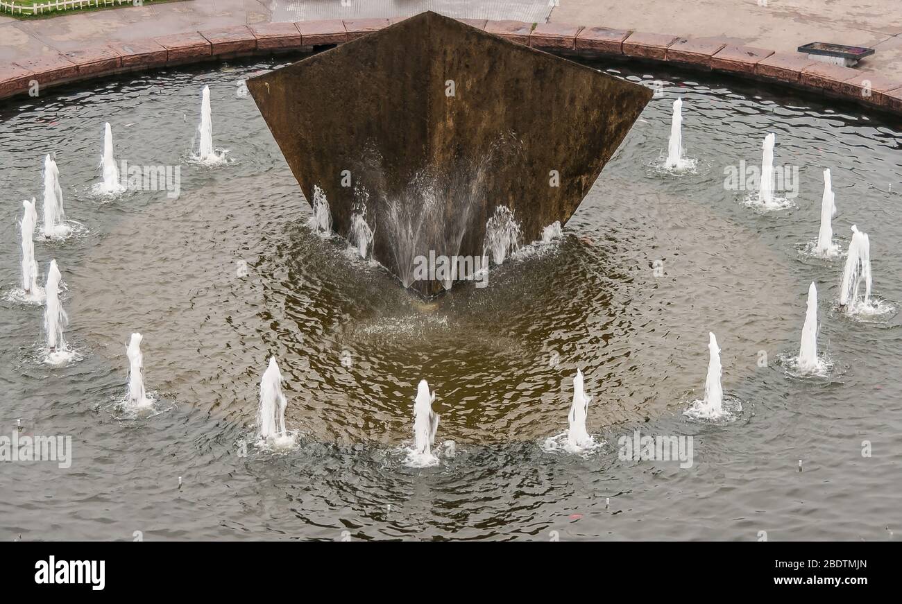 Three Gorges Dam, China - May 6, 2010: Yangtze River. Giant quiet ...