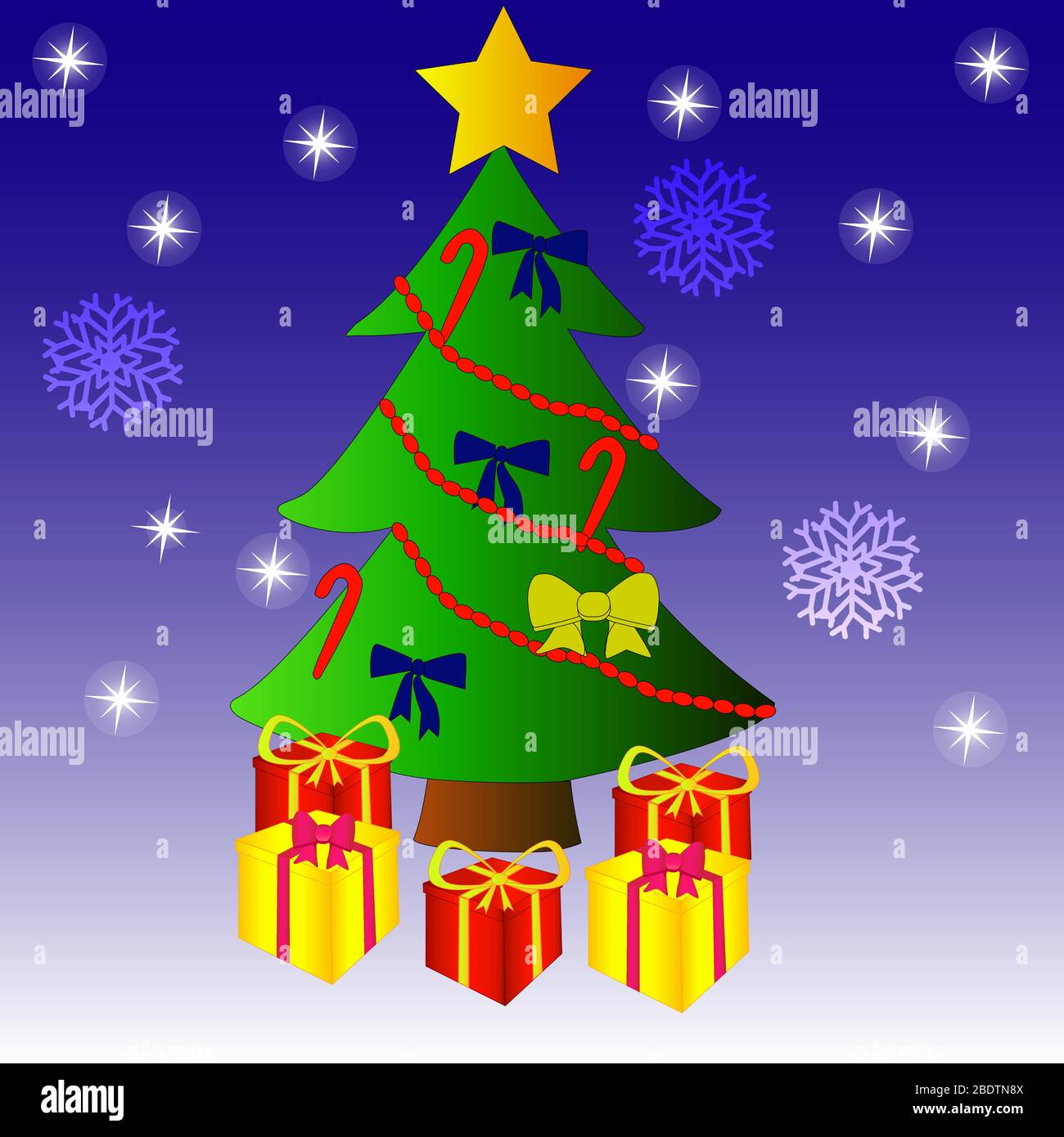 Christmas tree - vector graphics Stock Vector Image & Art - Alamy