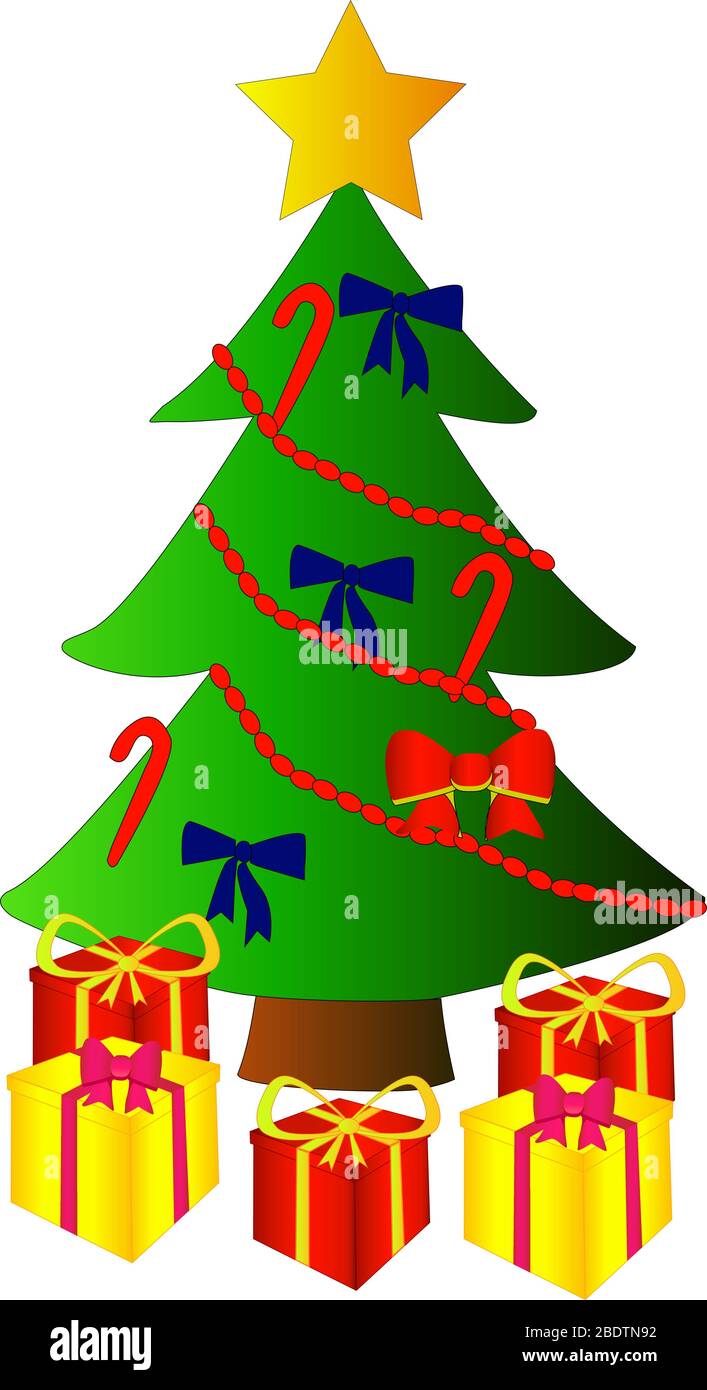 Christmas tree - vector graphics Stock Vector Image & Art - Alamy