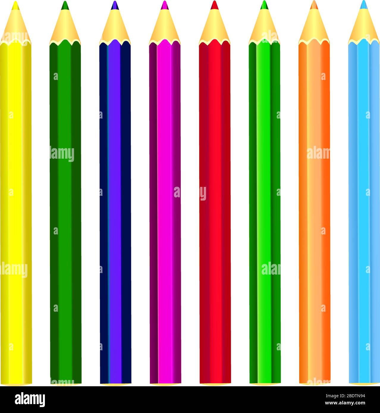 Bright pencils background vector Stock Vector Image & Art - Alamy