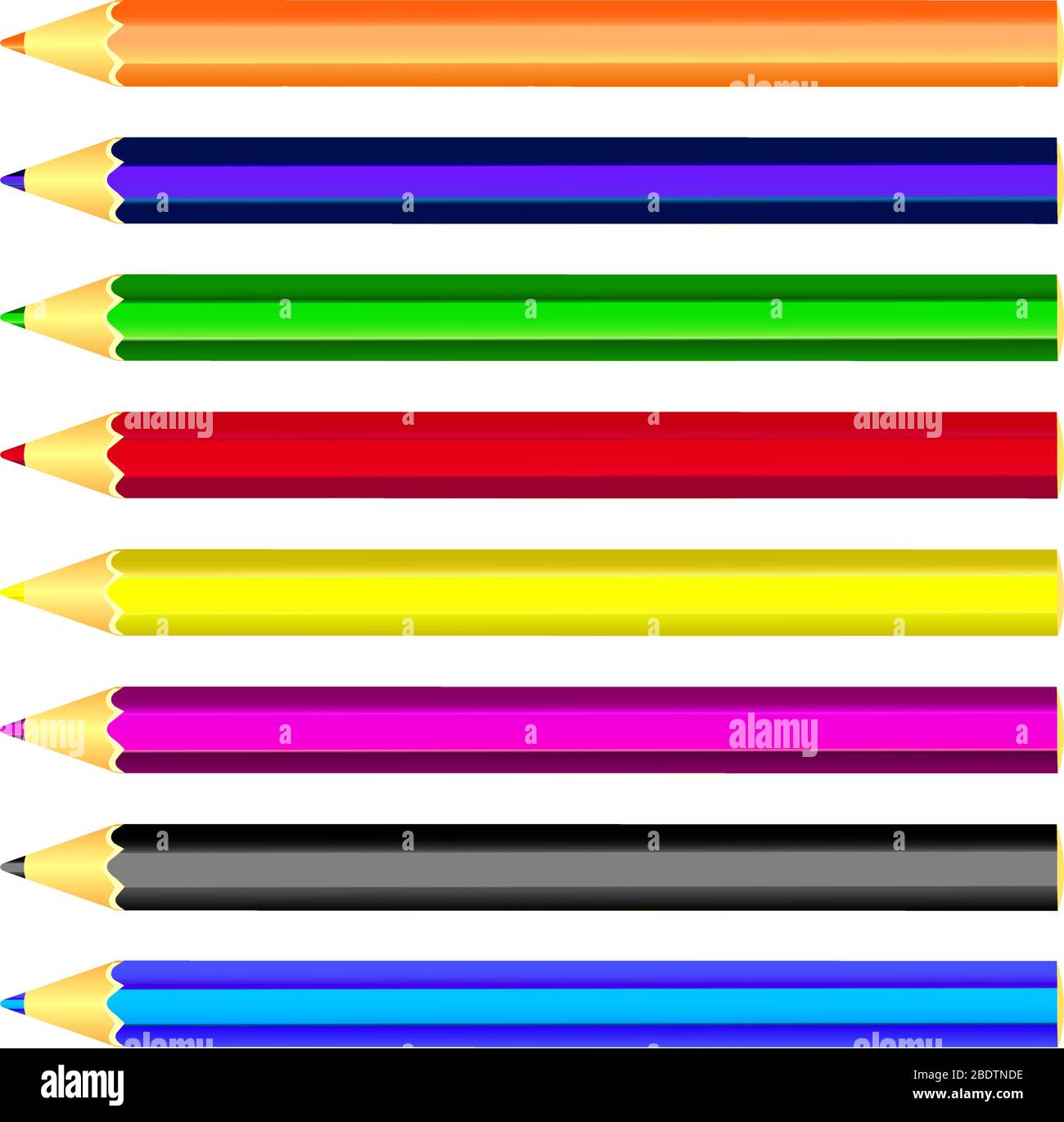 Bright pencils background vector Stock Vector Image & Art - Alamy
