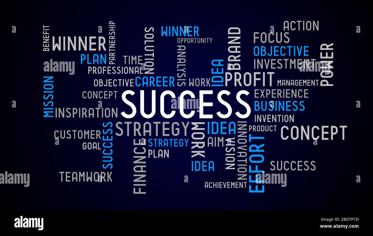 Success - typographic concept Stock Photo - Alamy
