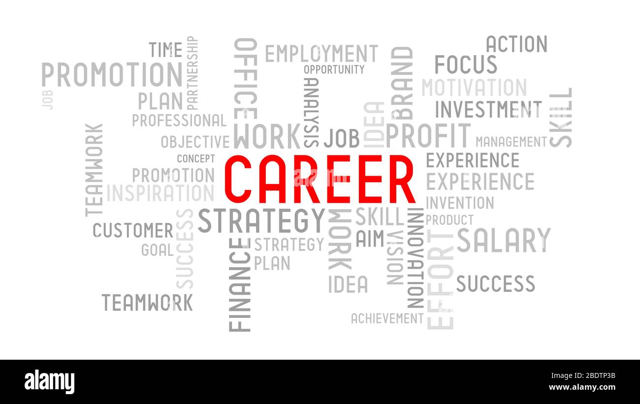 Career - typographic concept Stock Photo - Alamy