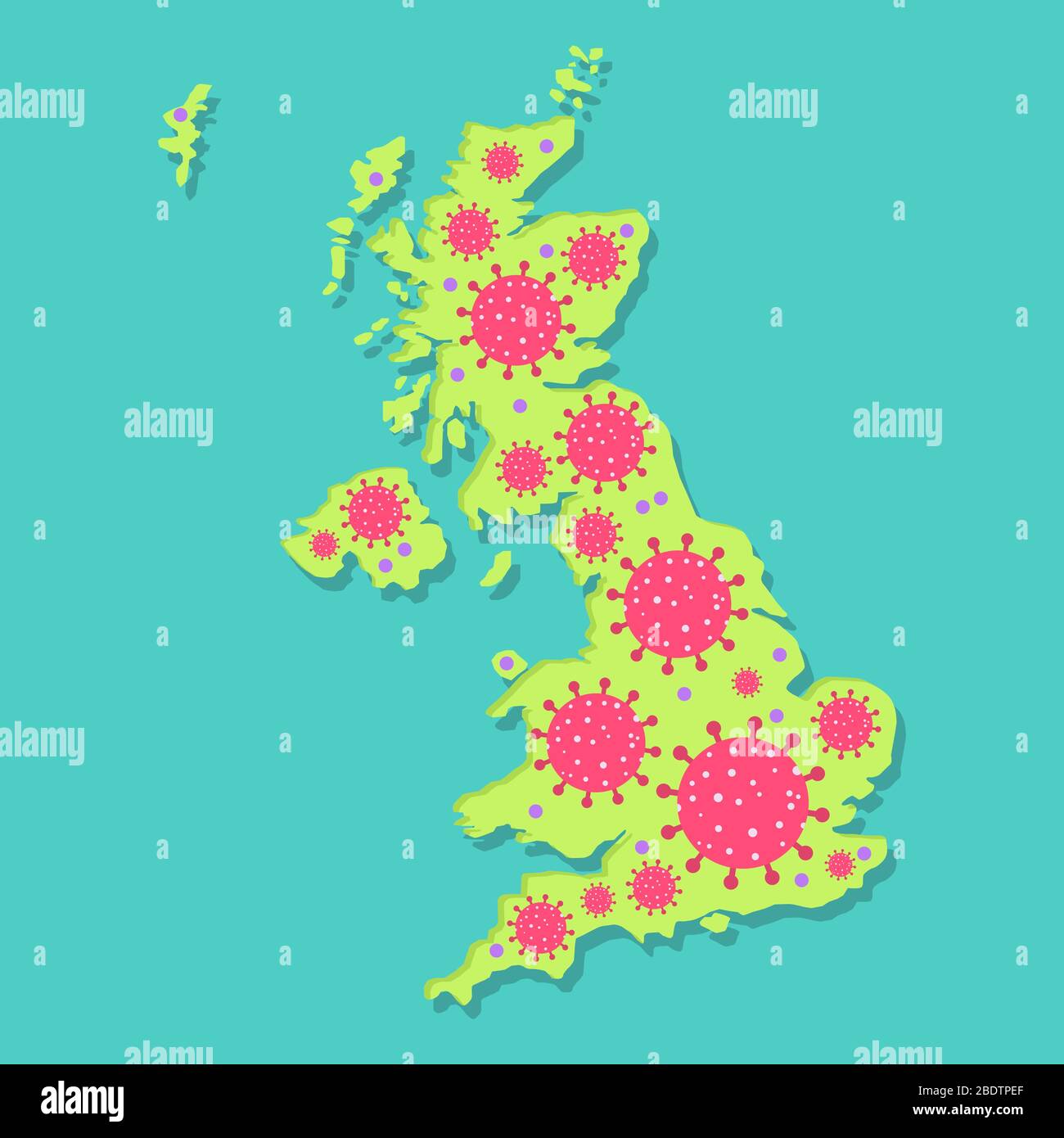 British outbreak Stock Vector Images - Alamy