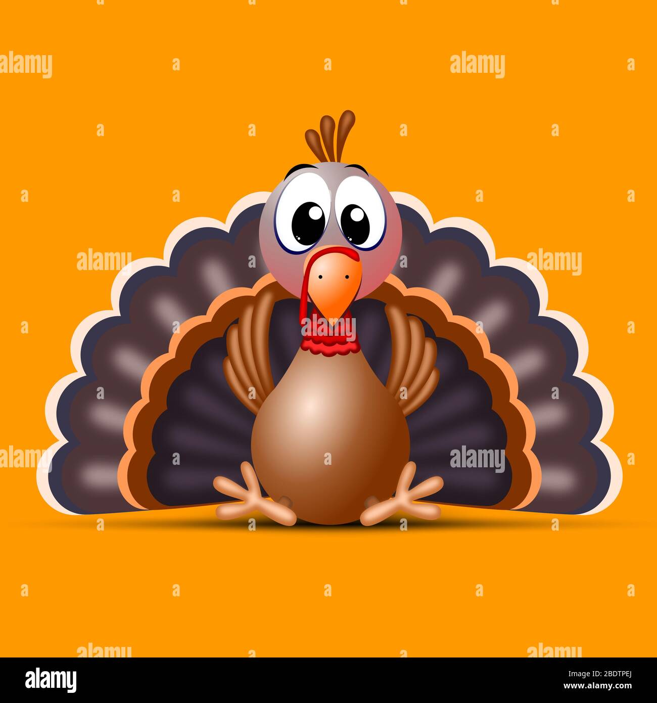 Thanksgiving turkey illustration Stock Photo - Alamy