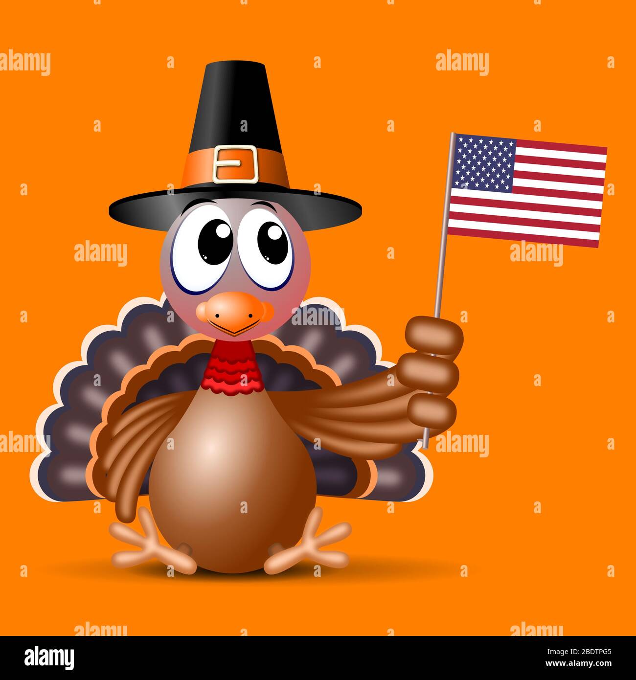Thanksgiving turkey illustration Stock Photo - Alamy