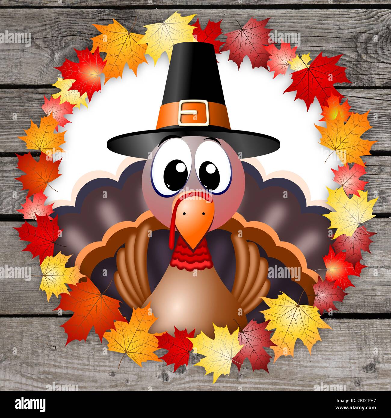 Thanksgiving turkey illustration Stock Photo - Alamy