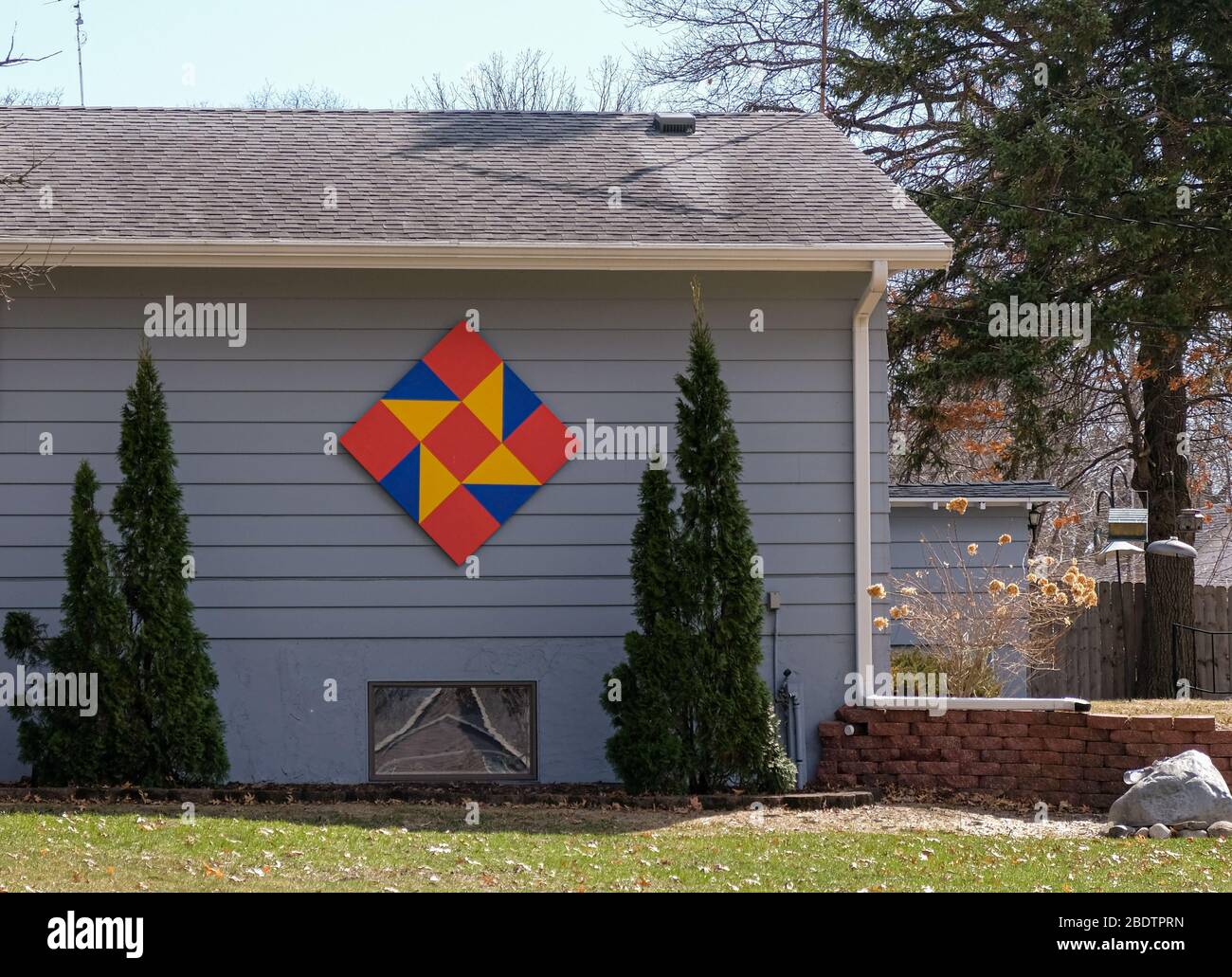 Christ Cross Church Barn Quilt Staples MN Stock Photo - Alamy