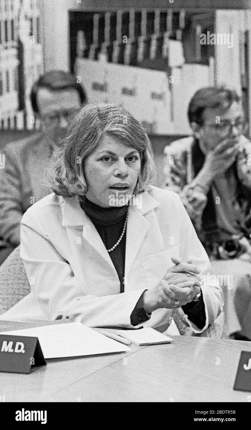 Dr.Constance Wofsy, at UCSF press conference about AIDS in San ...