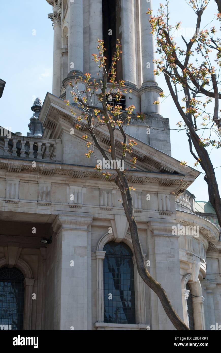 English Baroque Architecture Portland Stone Facade St. Johns Smith ...