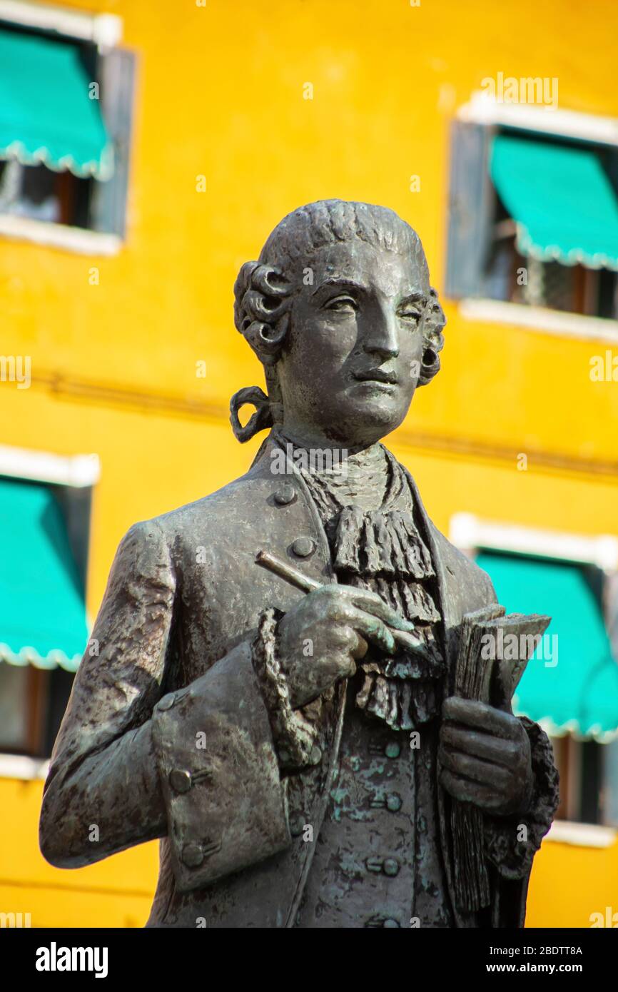 The Baldassare Galuppi statue, a famous Italian composer native to ...