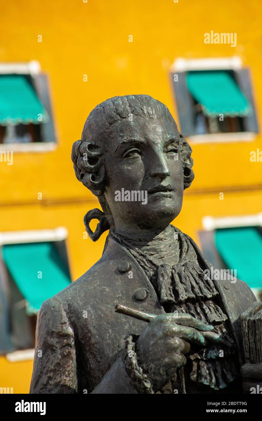 The Baldassare Galuppi statue, a famous Italian composer native to ...