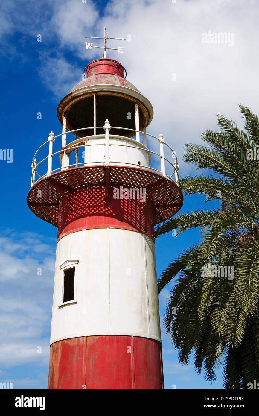 Old Lighthouse, Deep Water Harbour, St. Johns City, Antigua Island ...