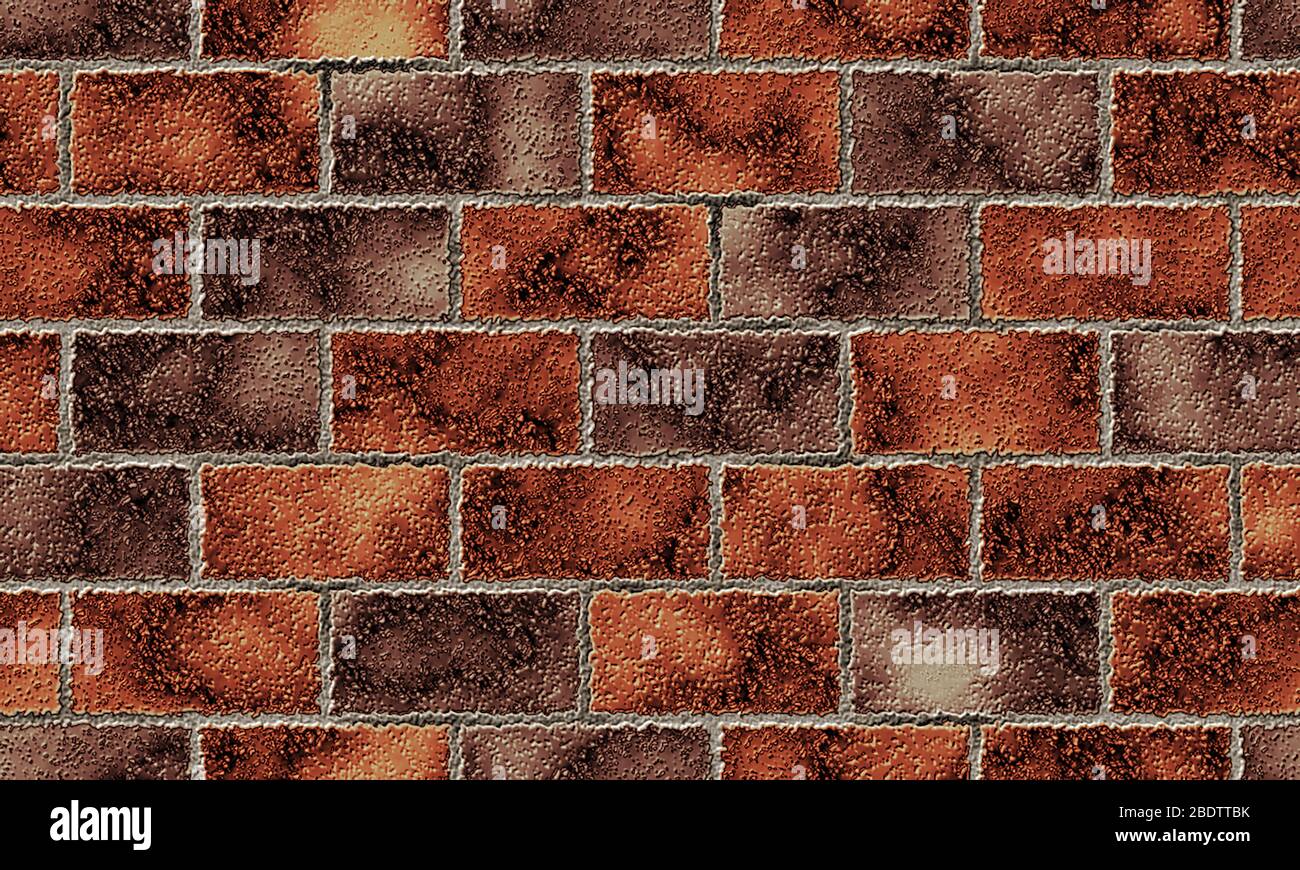 detailed digital brick wall, wallpaper, background Stock Photo - Alamy