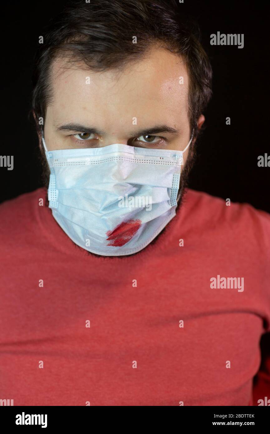 Coughing up of blood hi-res stock photography and images - Alamy