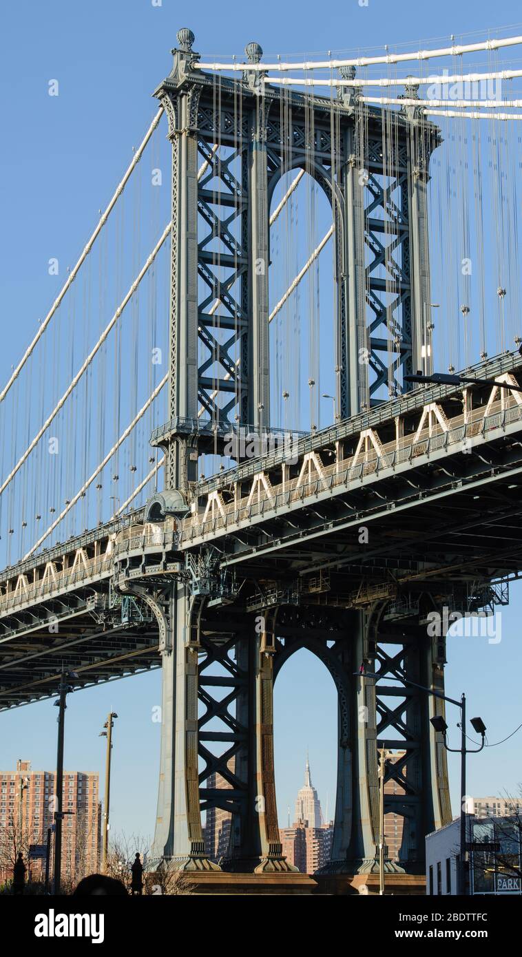 Empire state building with bridge hi-res stock photography and images ...