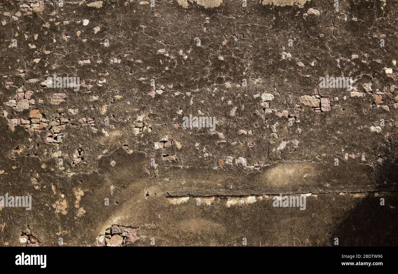 Old Ruins Cement Peeled Wall Texture For Background Stock Photograph ...