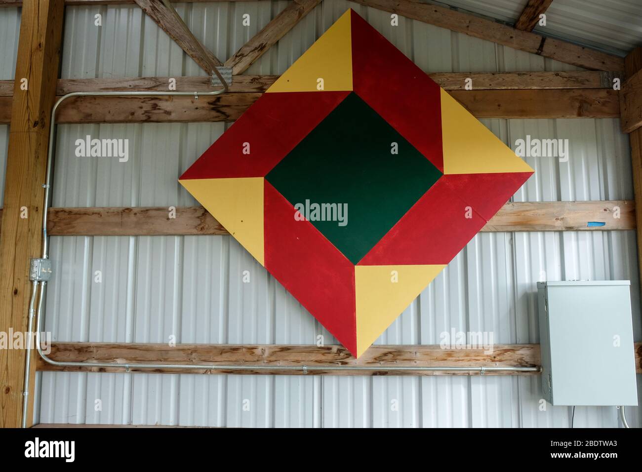 Christ Cross Church Barn Quilt Staples MN Stock Photo - Alamy