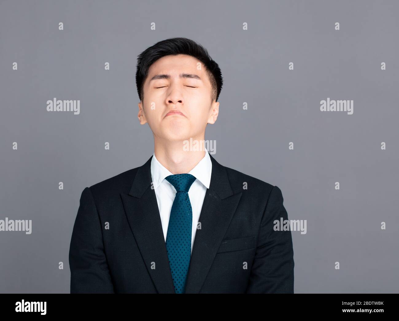 Portrait of depressed and sad business man Stock Photo - Alamy