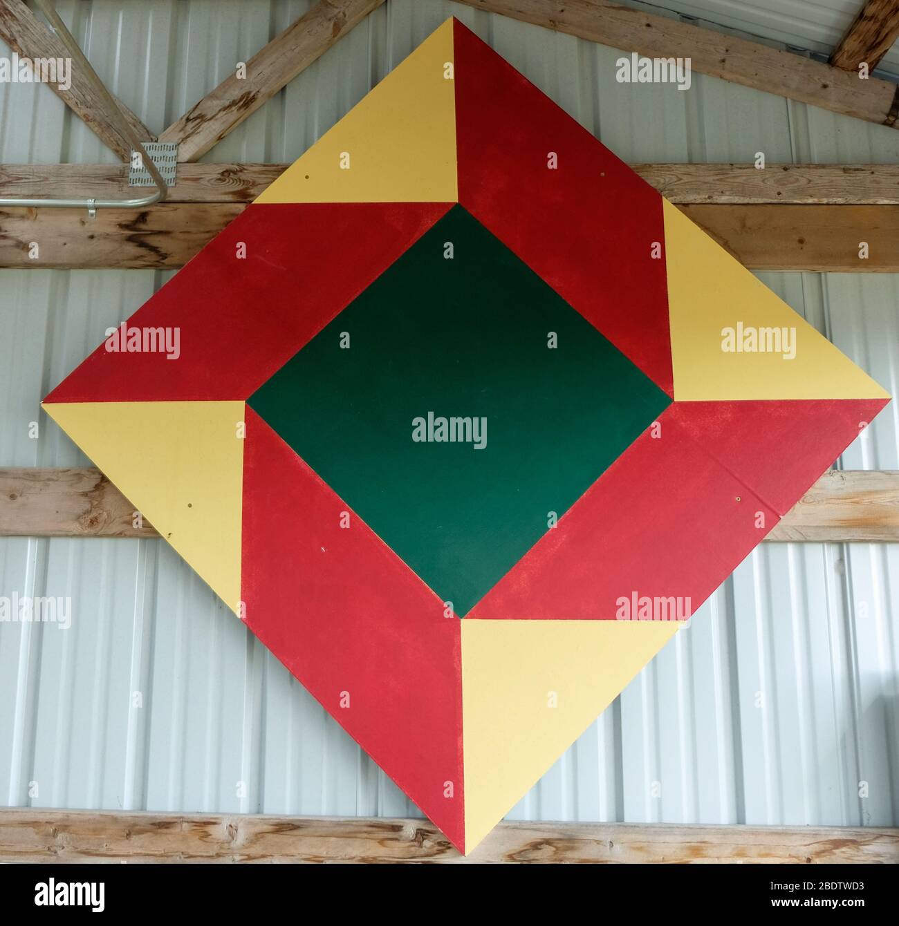 Christ Cross Church Barn Quilt Staples MN Stock Photo - Alamy