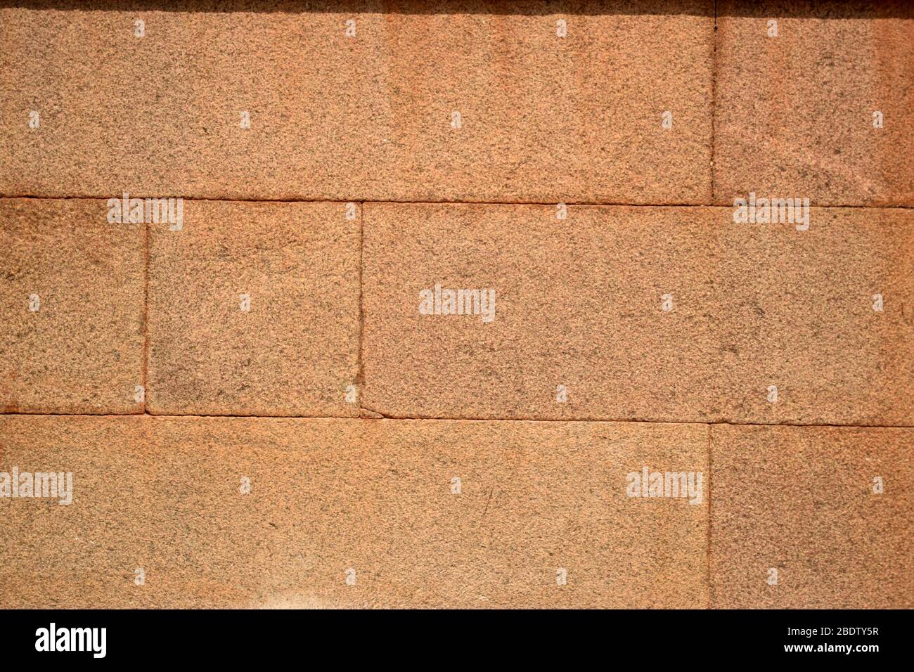 Concrete Stone block bricks in stack for wall construction. Dirty Old ...