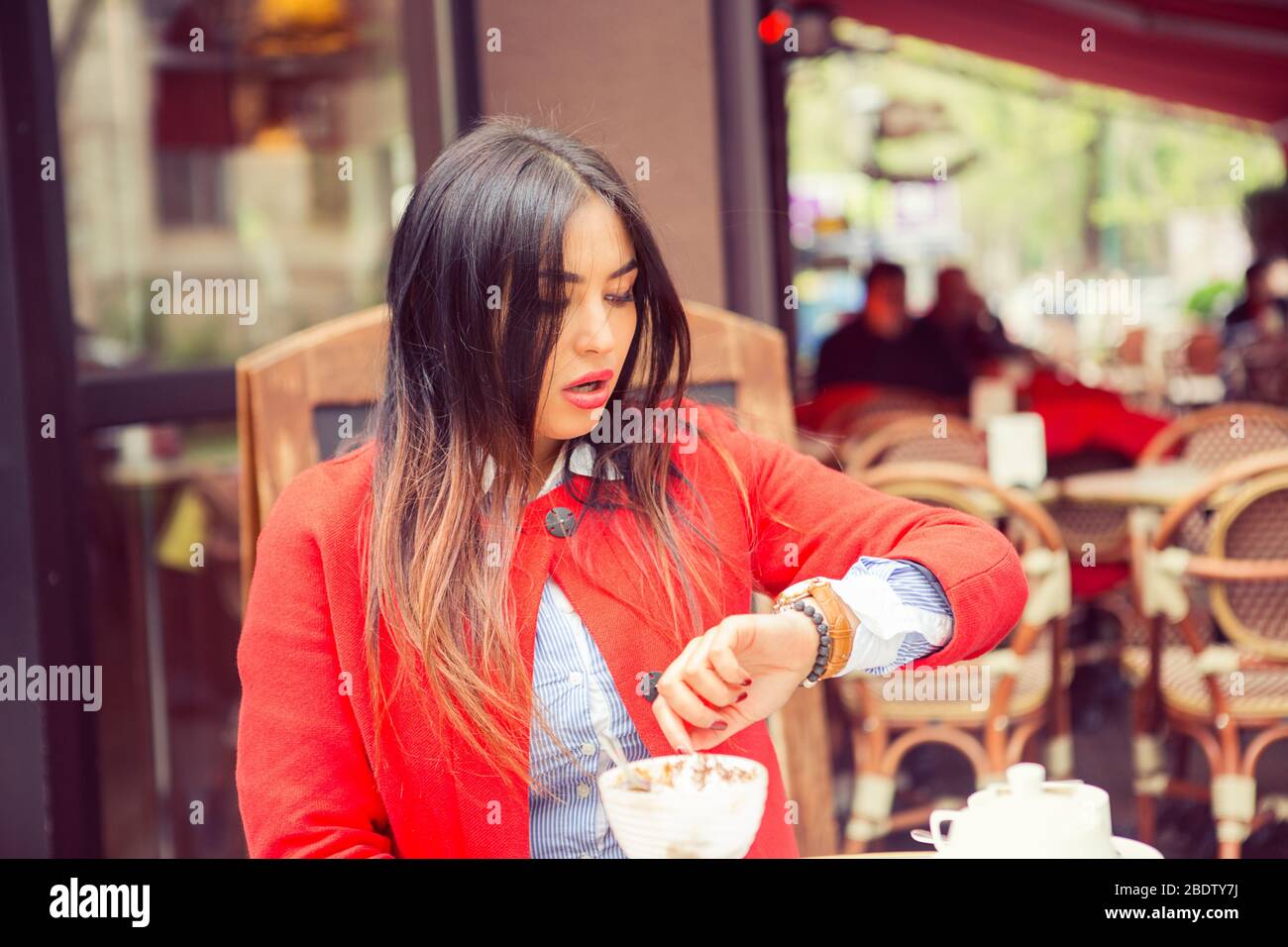 Woman late for work outdoor hi-res stock photography and images - Alamy