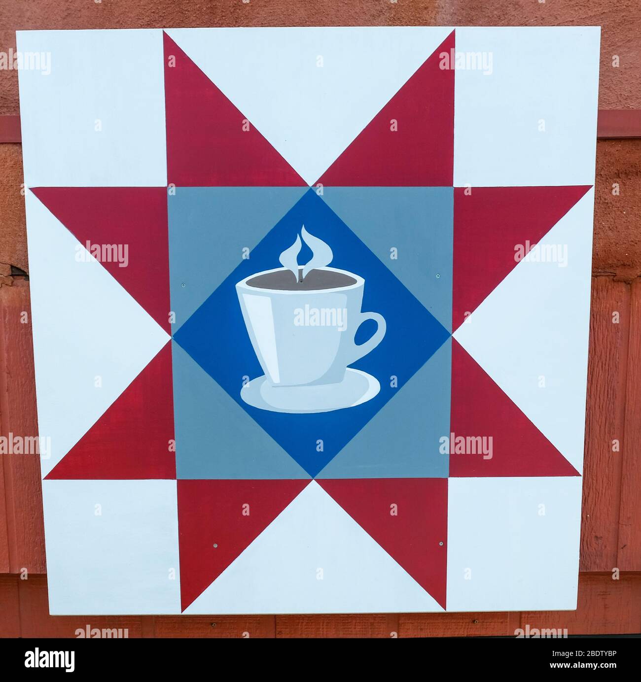 Christ Cross Church Barn Quilt Staples MN Stock Photo - Alamy