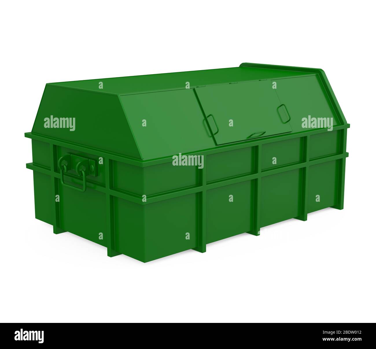 Garbage Dumpster Isolated Stock Photo - Alamy