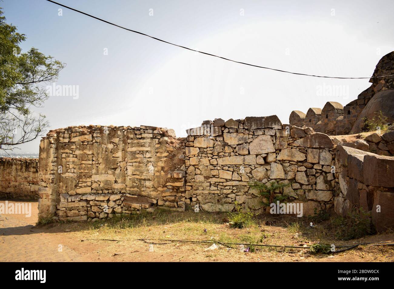 Old Abandoned Fort Rock Stone Wall For Background Dirty Old Classic ...