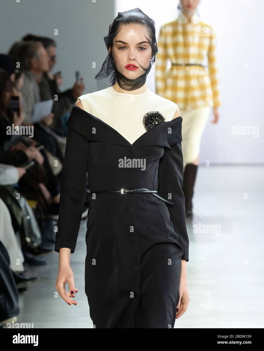 New York, New York - Feb. 09, 2020: Marija Zezelj walks the runway at ...