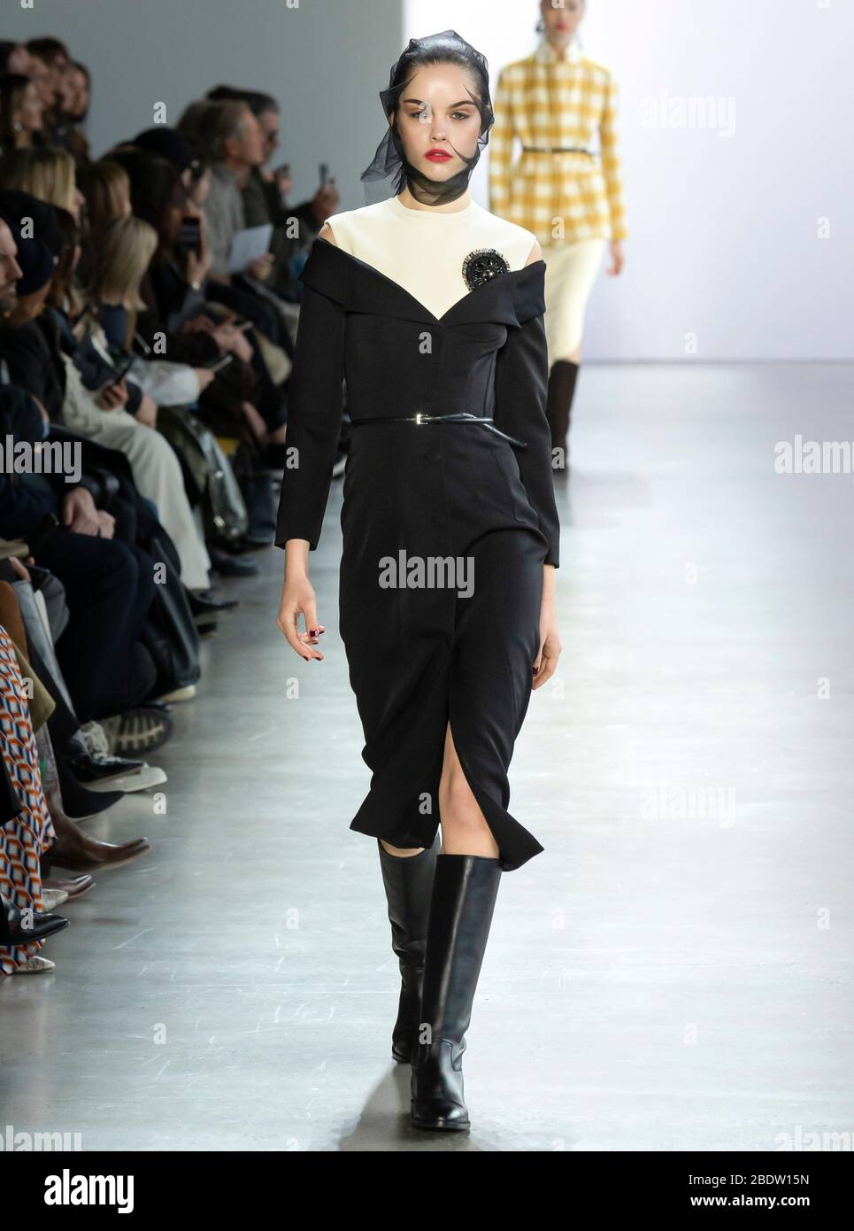 New York, New York - Feb. 09, 2020: Marija Zezelj walks the runway at ...