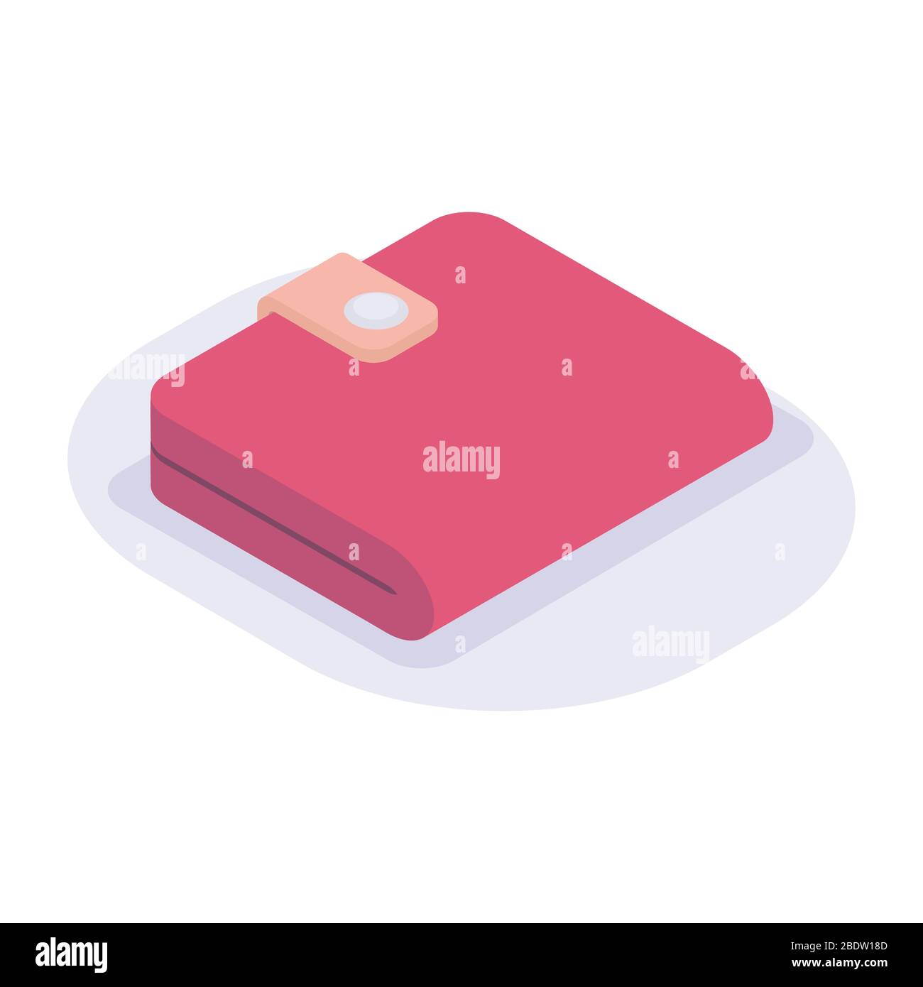 red wallet isometric icon with modern flat style color vector Stock ...