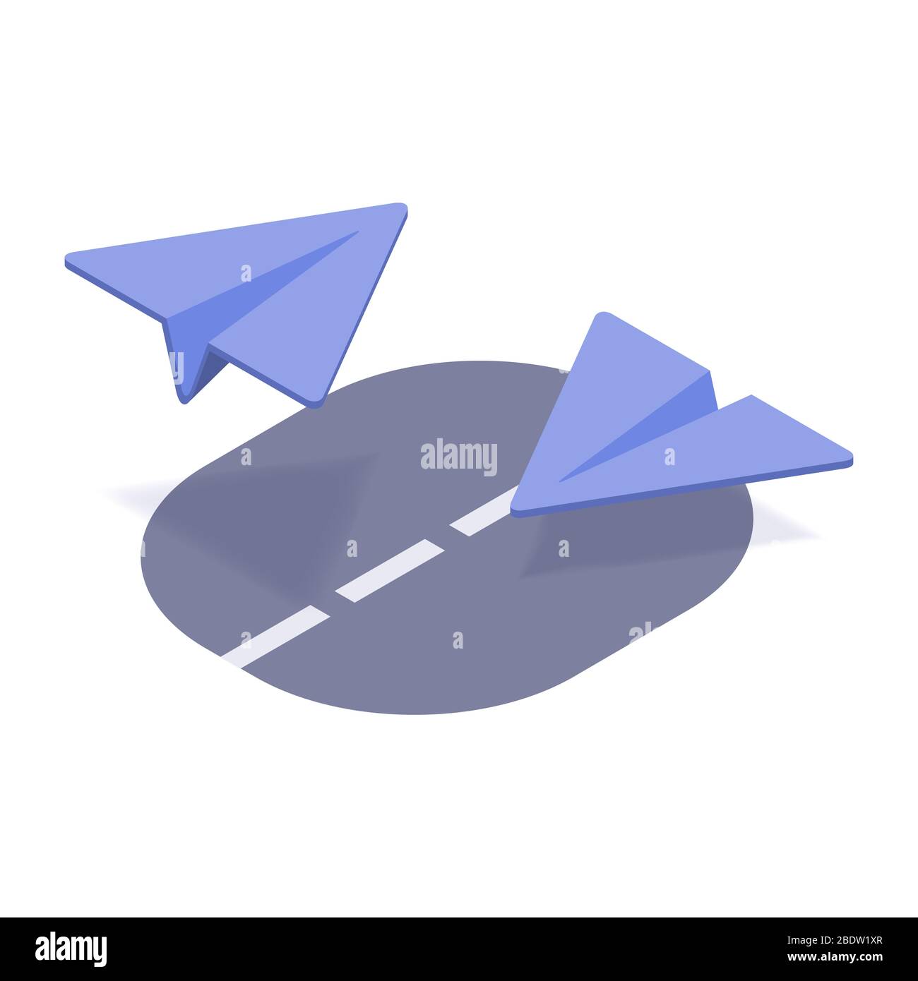 email sent and received concept isometric icon with modern flat style ...