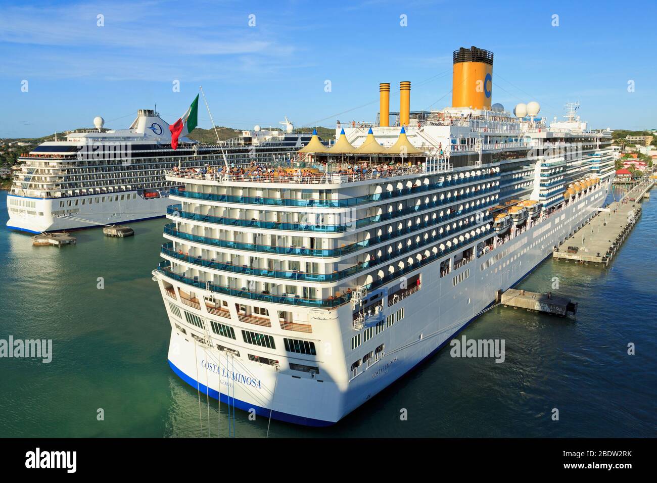 Cruise ship in St. John's Harbour,Antigua Island,Antigua & Barbuda ...