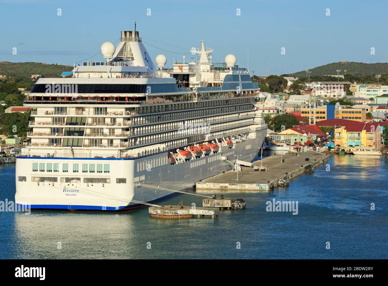 Cruise ship in St. John's Harbour,Antigua Island,Antigua & Barbuda ...