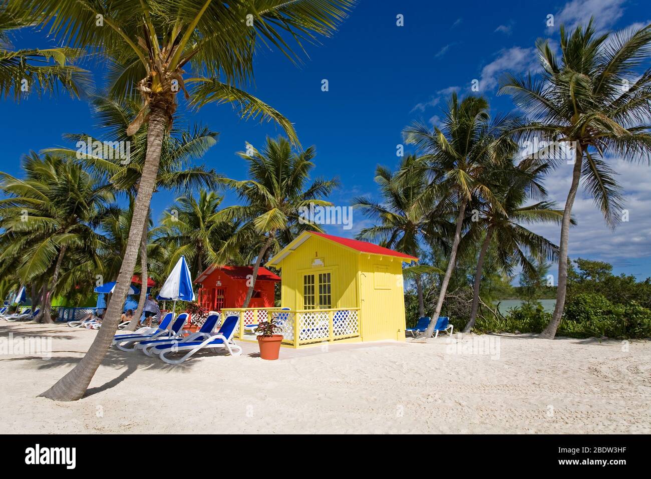 Beach Cabana, Princess Cays, Eleuthera Island, Bahamas, Greater ...