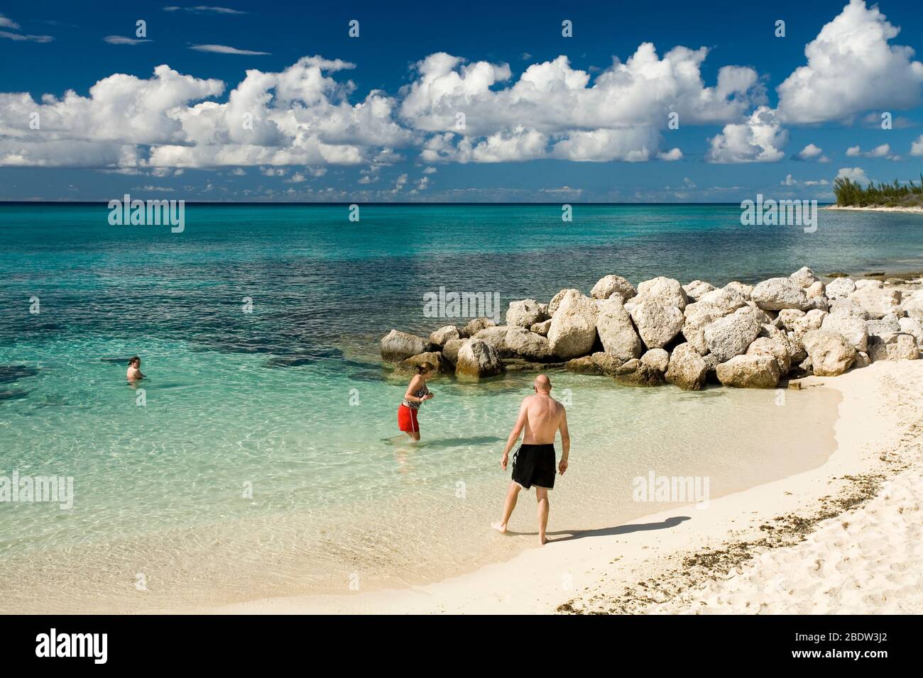 Beach on Princess Cays, Eleuthera Island, Bahamas, Greater Antilles ...