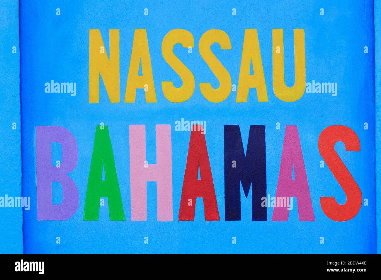 Paradise island sign bahamas hi-res stock photography and images - Alamy